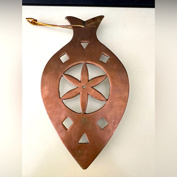 Artisan | Accents | Vintage Copper Trivet Copper Fish Trivet 9 Tabletop ...